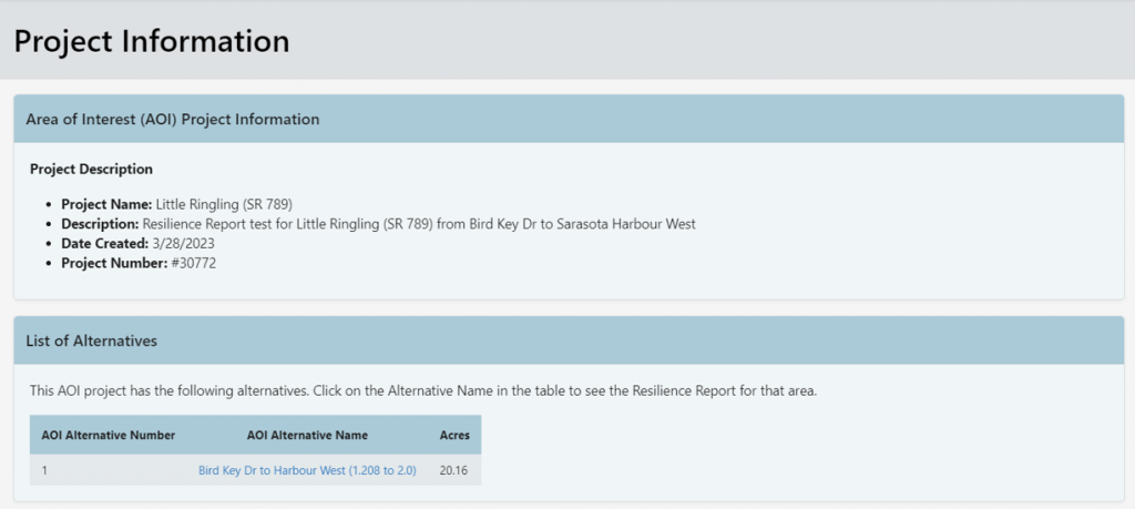 AOI Tool Resilience Report – University of Florida GeoPlan Center