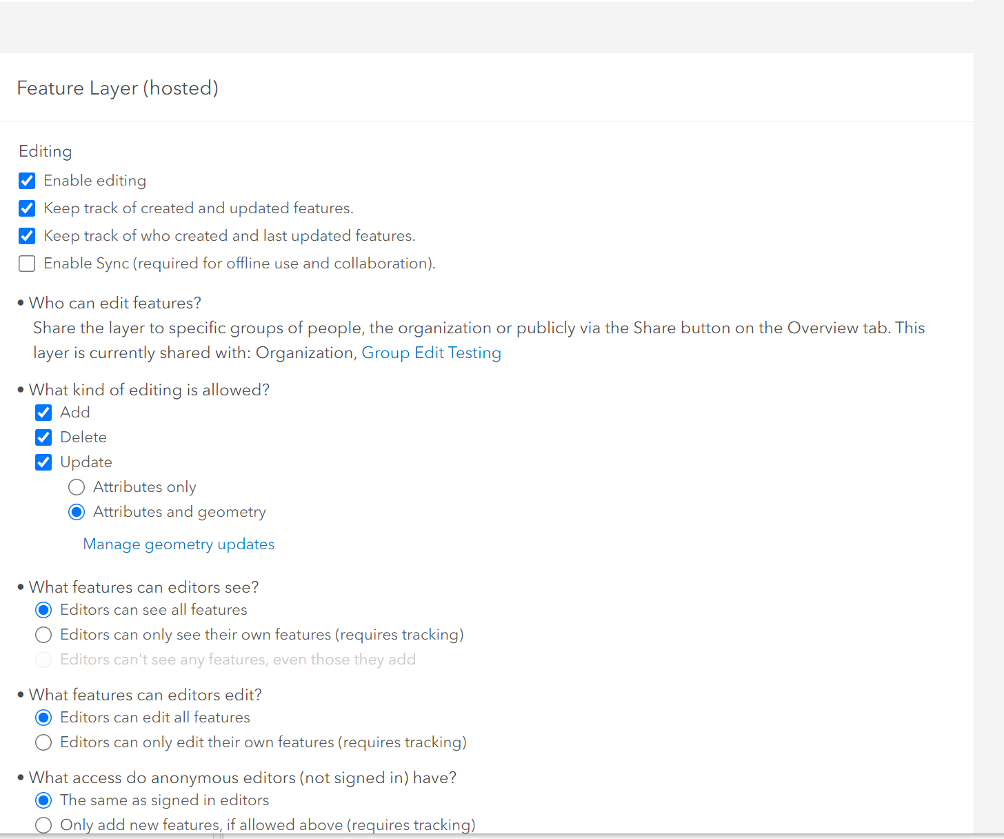 AGOL Multi-user Editing – University of Florida GeoPlan Center